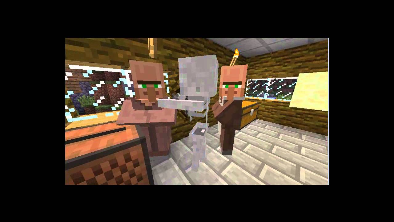 Minecraft - Villager's bad night (12w07b) - YouTube