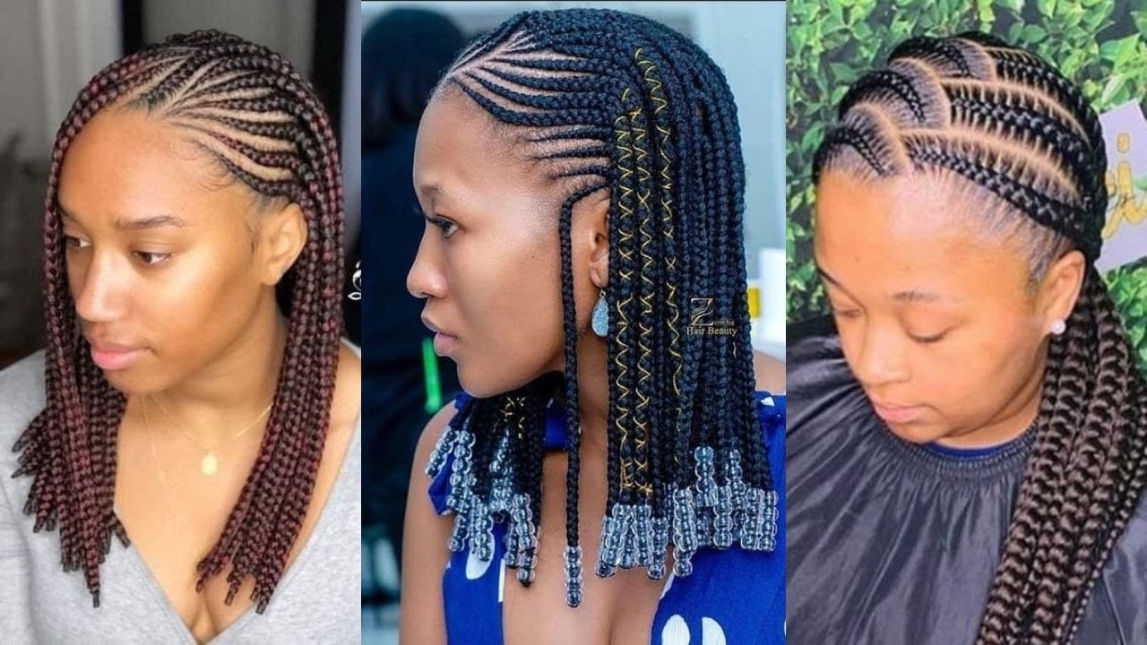 Multiple Braids Hairstyles | MODERN BRAIDS ARCHIVE - YouTube