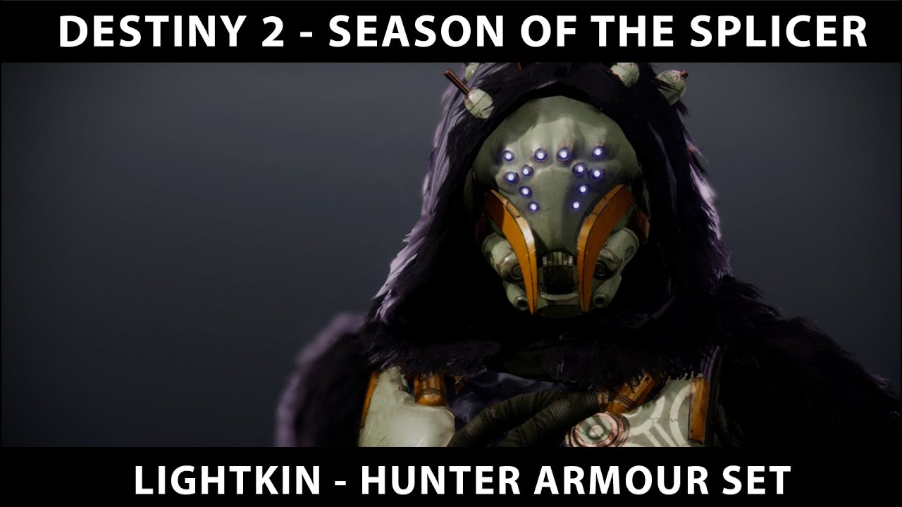 Destiny 2 Lightkin. Season of the Splicer - Hunter Armour Set - YouTube
