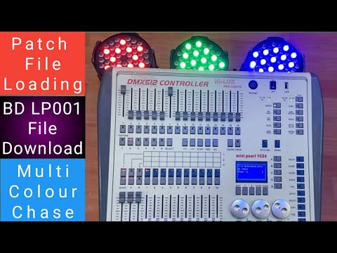 How to Patch Led File/Programing/Chase In Mini Pearl 1024 - YouTube