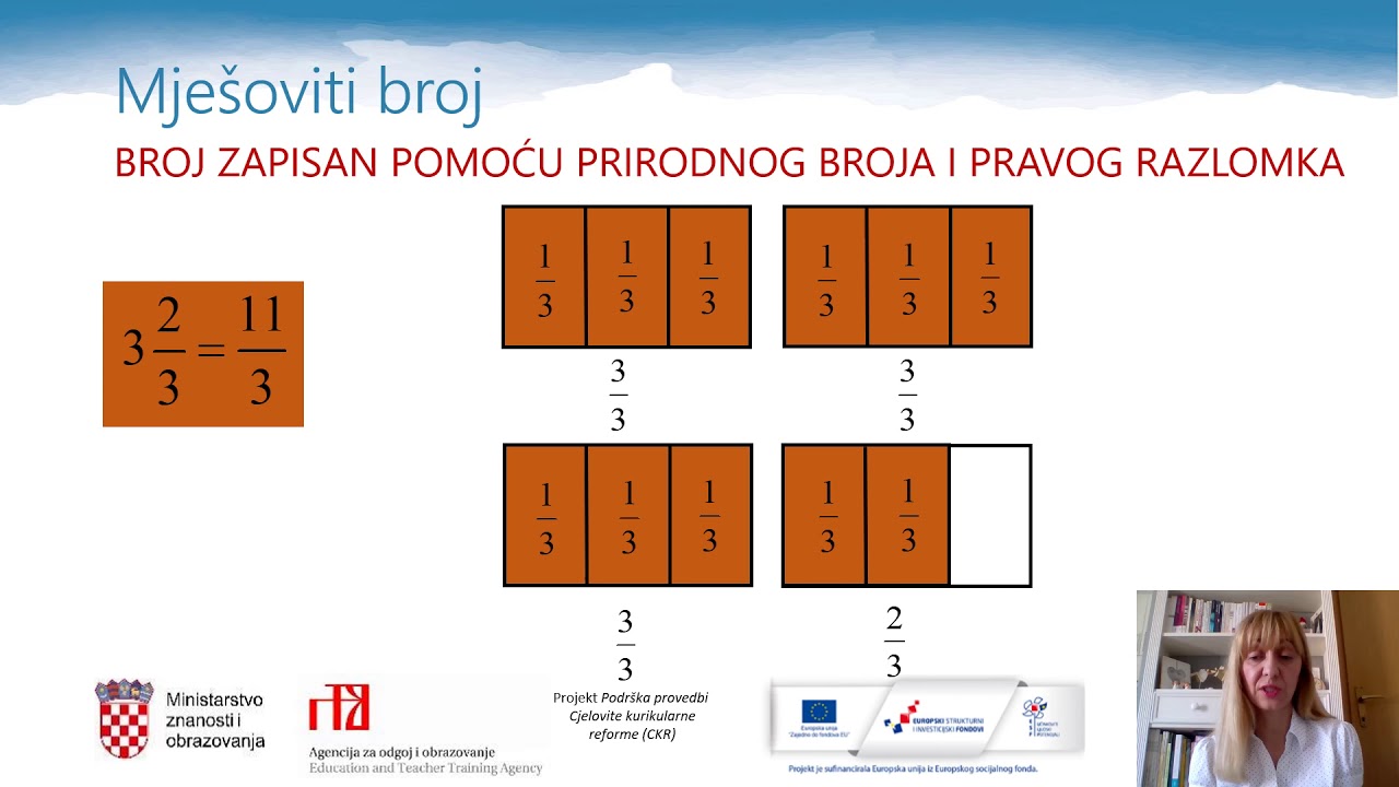 Matematika 5.r OŠ - Mješoviti brojevi - YouTube