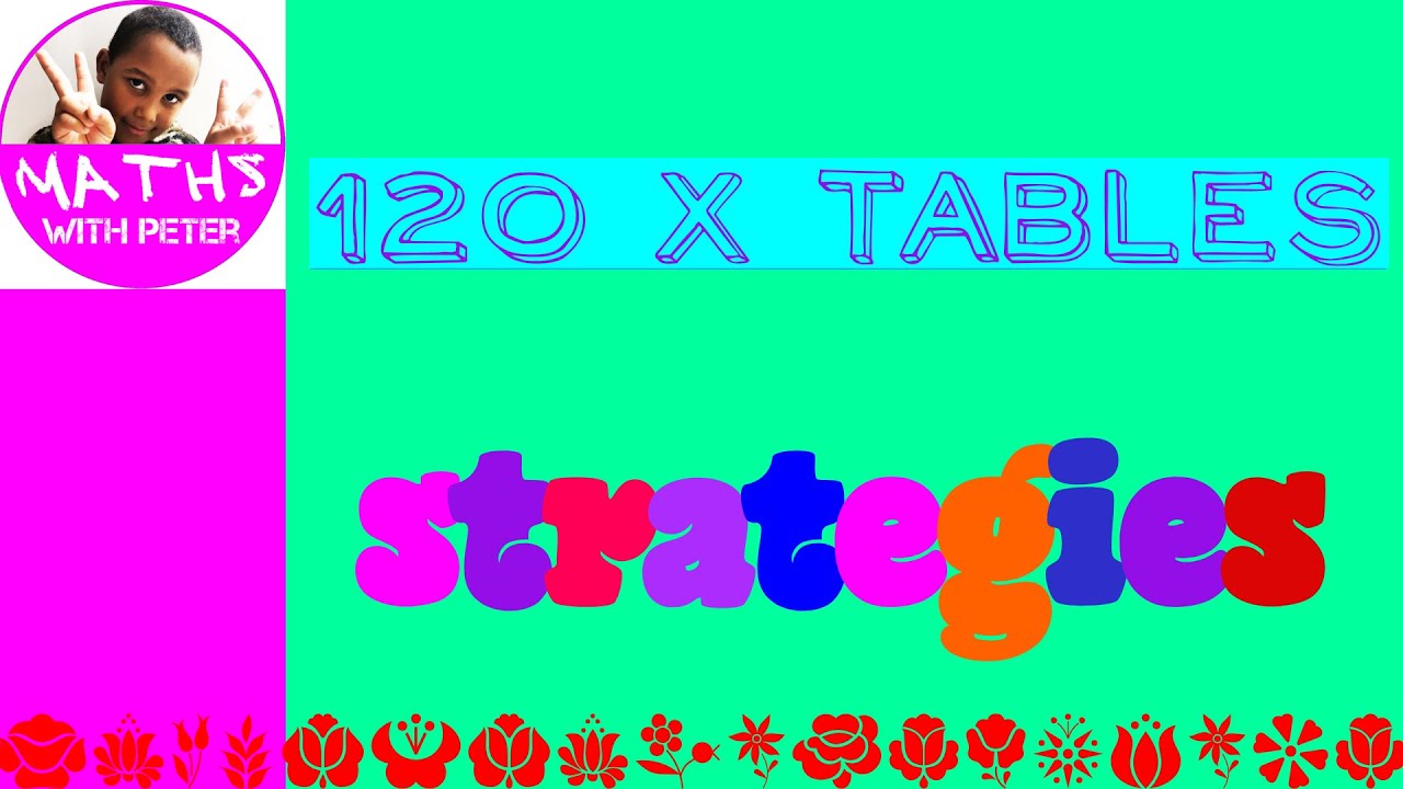 Maths With Peter: 120 times tables strategies - YouTube
