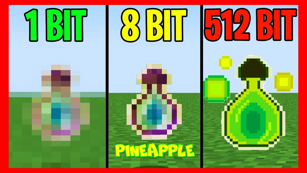 experience bottle 1 bit 2 bit 4 bit 8 bit 16 bit 32 bit 64 bit 128 bits ...