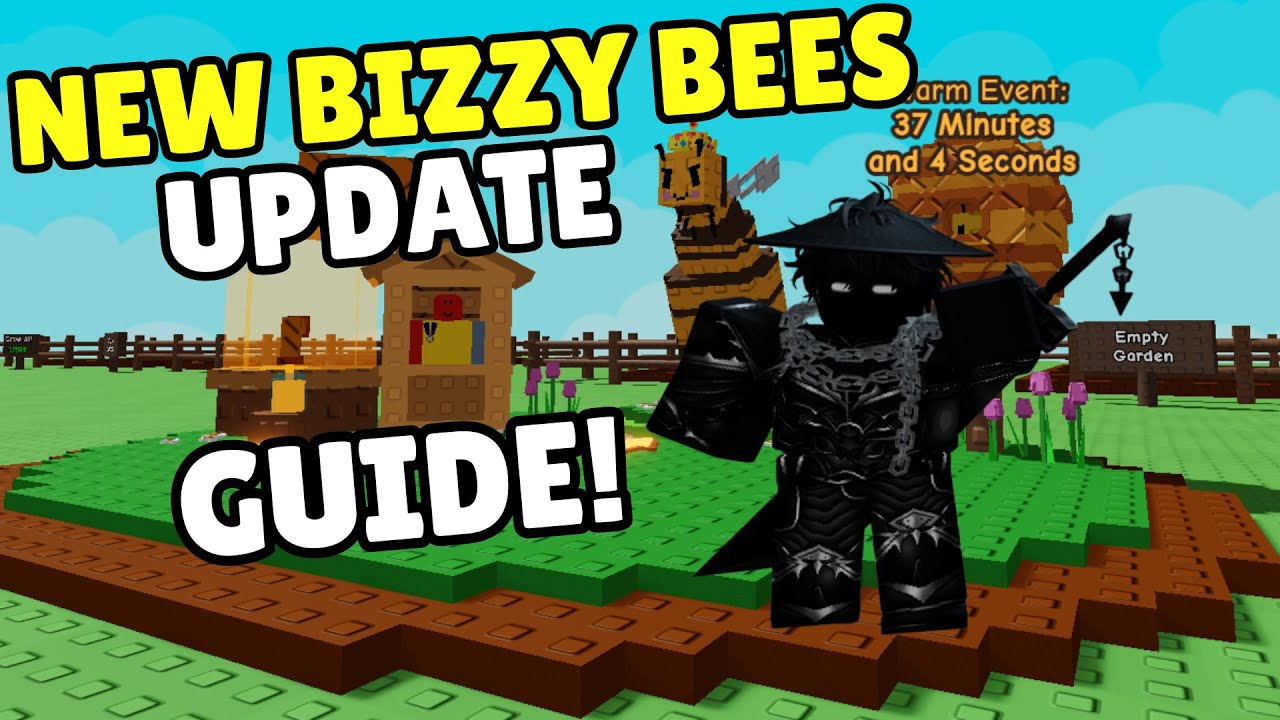 BIZZY BEES UPDATE FULL GUIDE! GROW A GARDEN - YouTube