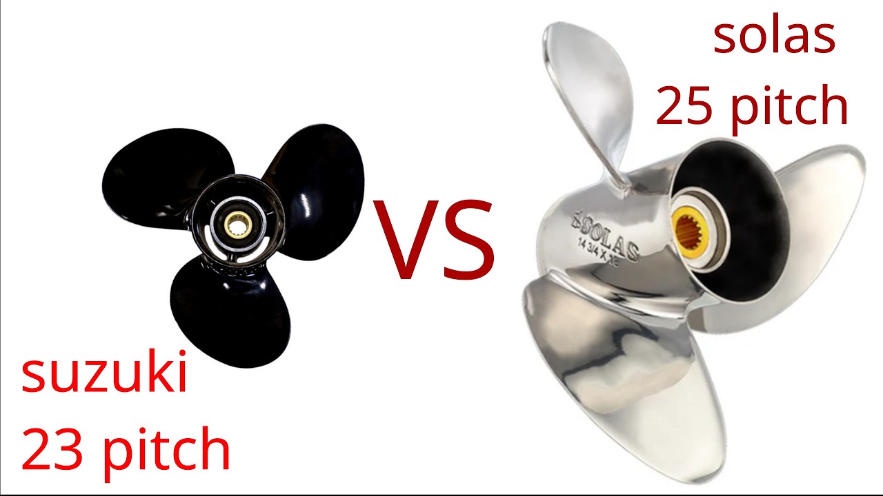 Boat Propeller Test, Suzuki 140 HP, KingFisher 1825 Warrior Tiller WOT ...