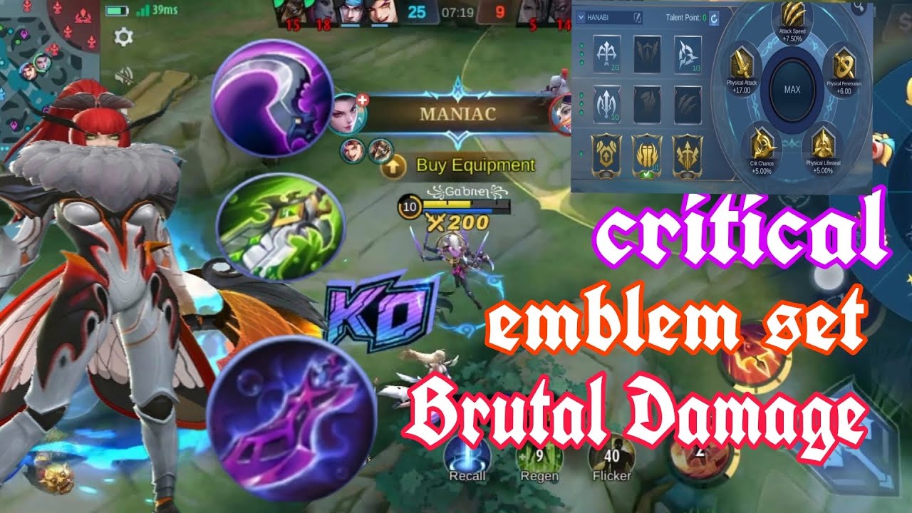 HANABI BRUTAL DAMAGE AND CRI- BUILD BEST BUILD FOR HANABI 2023 NEW ...