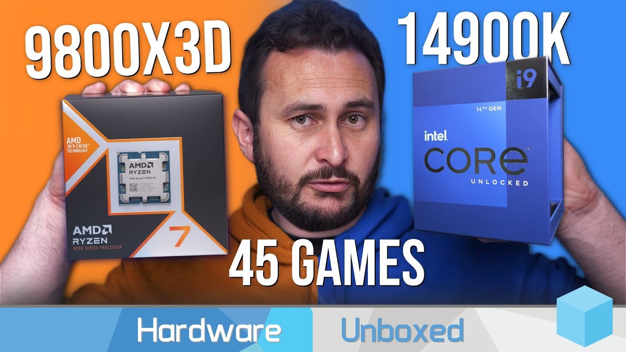 The Best Gaming CPU? Ryzen 7 9800X3D vs. Core i9-14900K, 45 Game ...