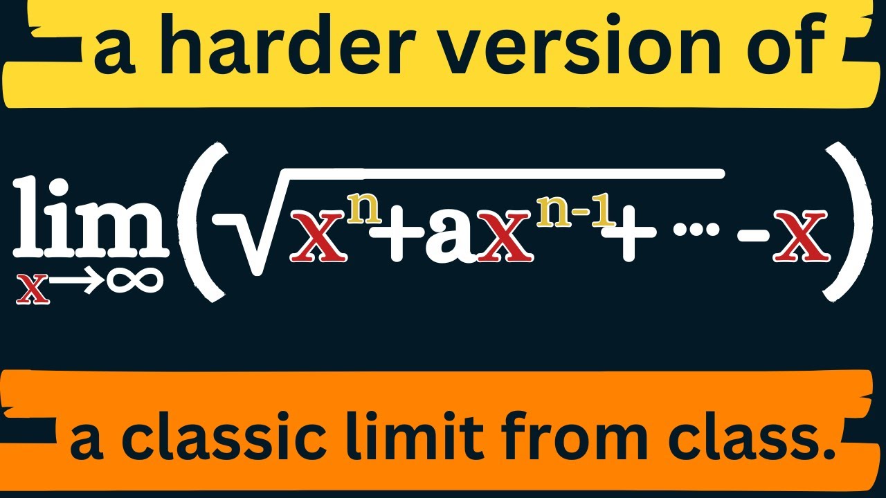 generalizing a classic Calculus limit. - YouTube
