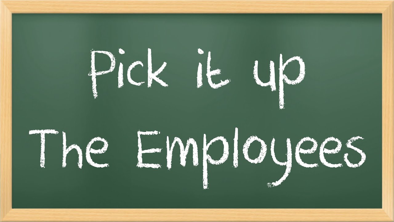 The employees pick it up - YouTube