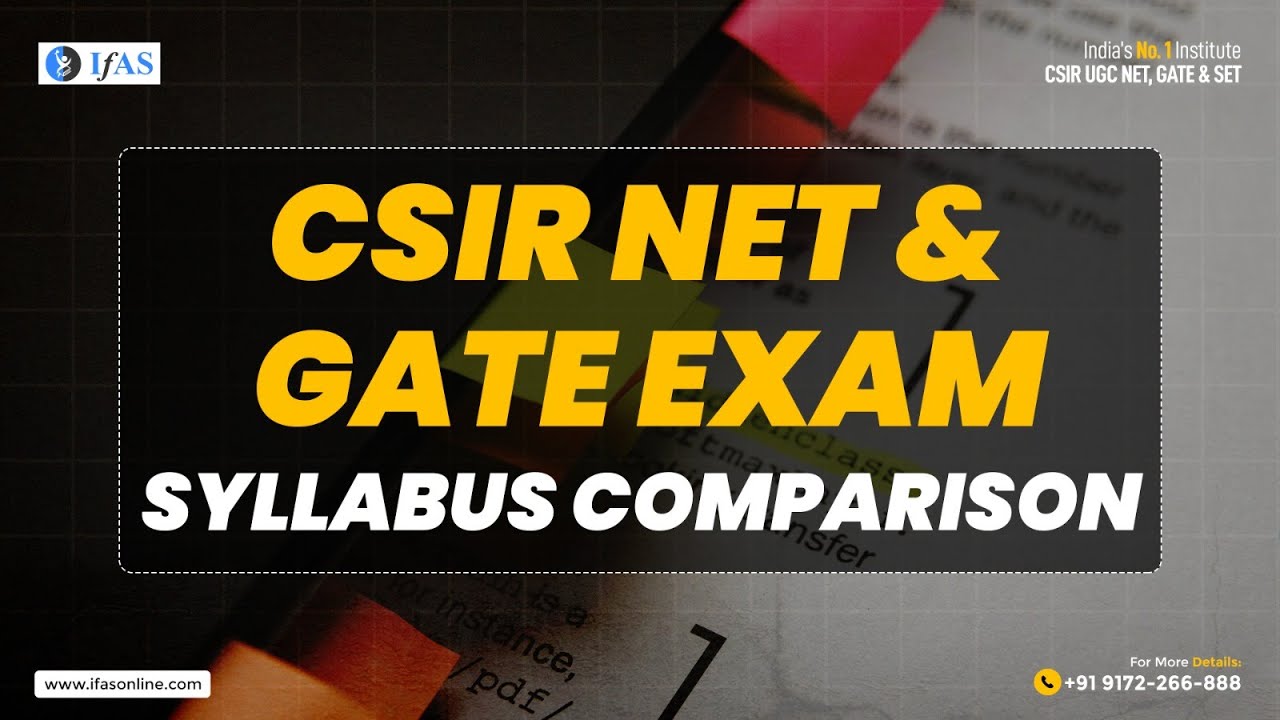 🔍 Important things you must know about CSIR NET & GATE! 📚🔑 - YouTube