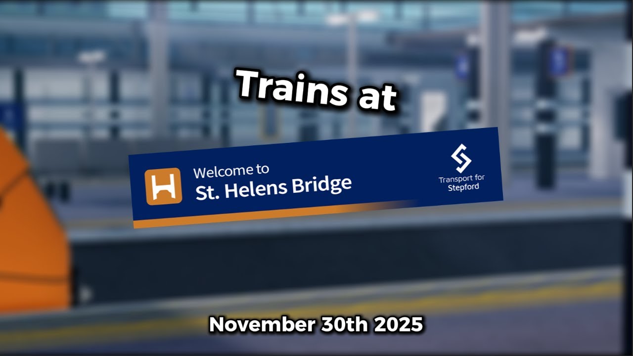 Trains At St. Helens Bridge | SCR Trainspotting November 2025 - YouTube