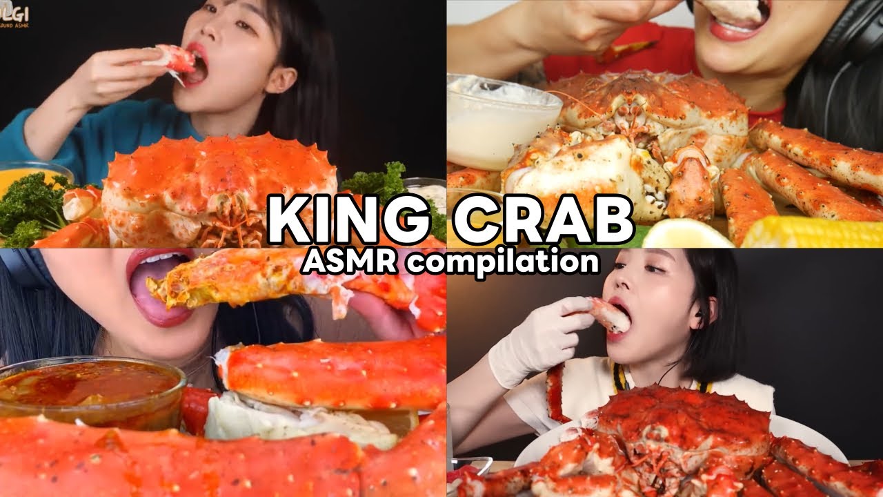 🦀KING CRAB｜ASMR mukbang compilation｜蟹,게 - YouTube