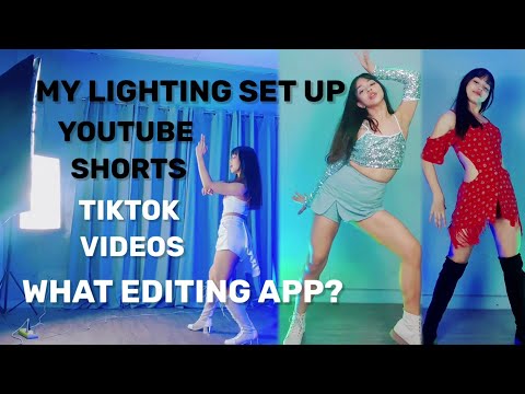 LIGHTING SET UP FOR MY TIKTOK VIDEOS & YOUTUBE SHORTS AND HOW I EDIT THEM