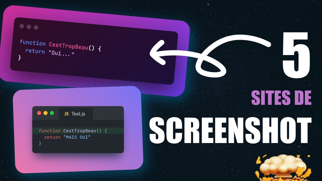 Comment Faire des SCREENSHOT de CODE 📸 | CARBON | SNAP - YouTube