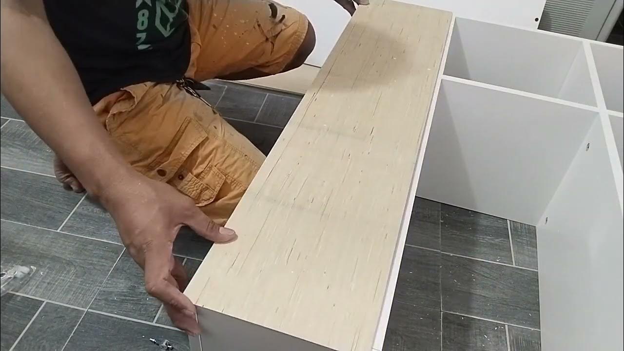 gumawa ako hanging cabinet - YouTube