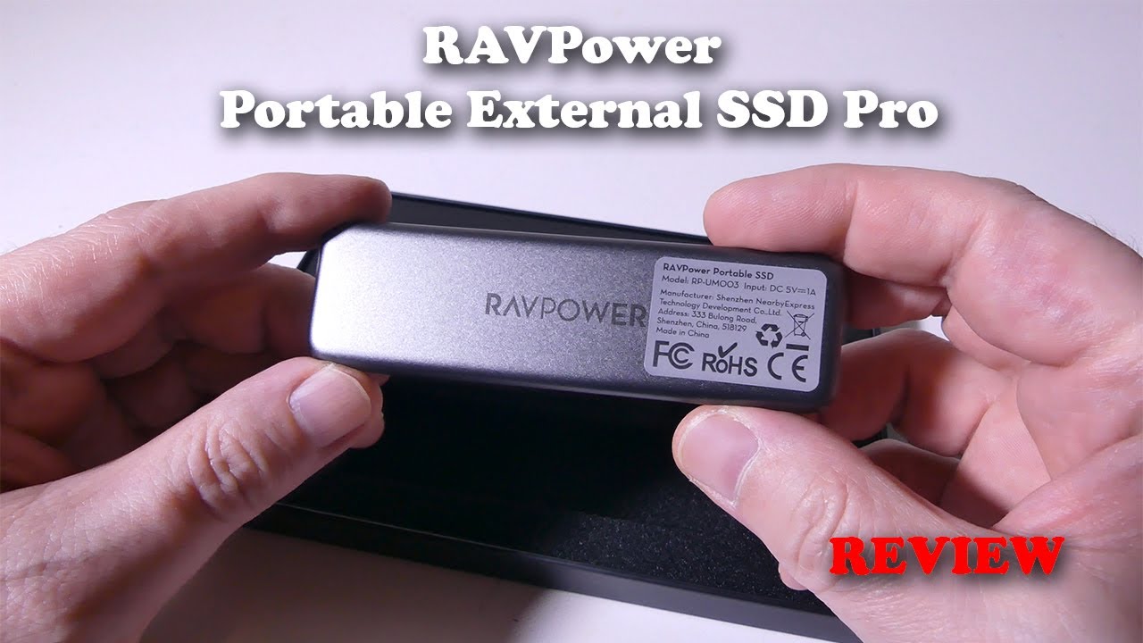 RAVPower Portable External SSD Pro REVIEW and SPEED Test - YouTube