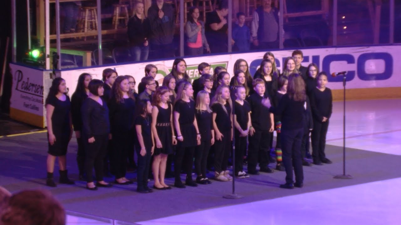 Wellington Middle School sings the Star Spangled Banner - YouTube