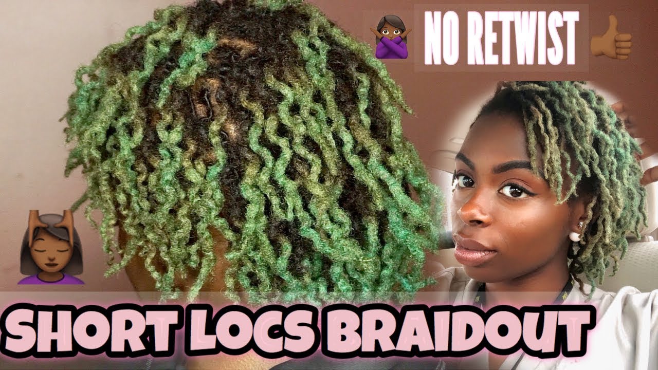 HOW TO: Braid Out Tutorial On Short Locs | Short Loc Braid Out ...