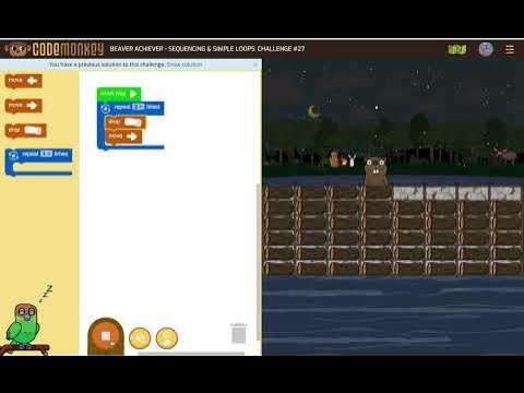 Beaver Achiever Sequencing and Simple Loops activity 27 - YouTube