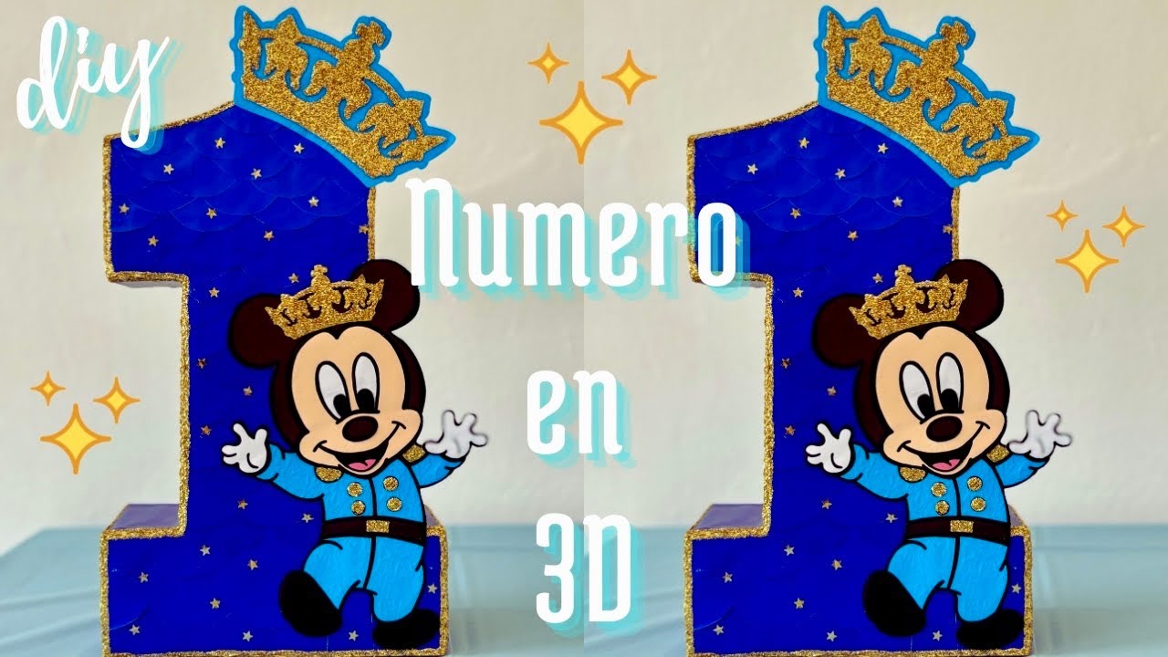 COMO HACER NUMEROS 3D PARA CENTRO DE MESA-🤗Karol - YouTube