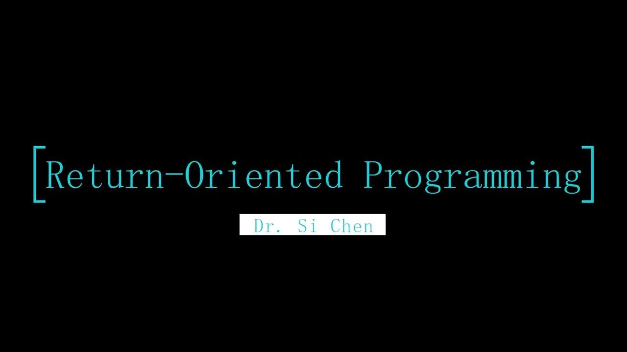 Return-oriented Programming (ROP) - YouTube