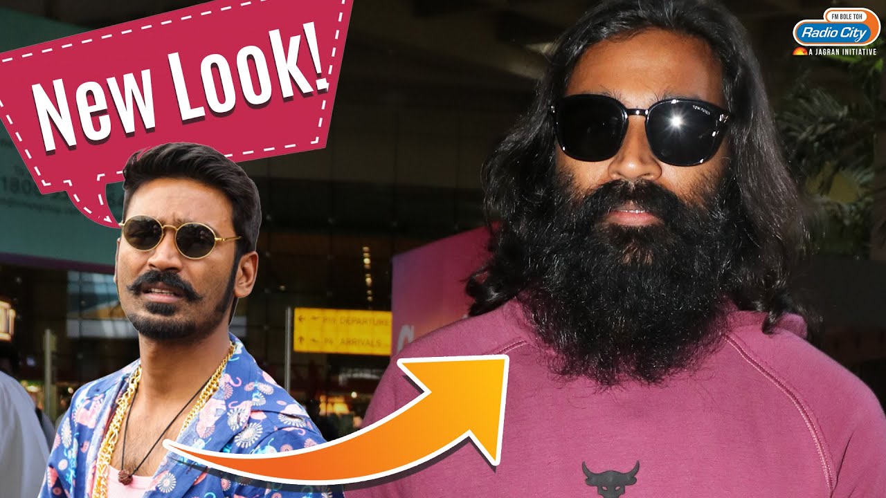 Dhanush Amazes Fans Paparazzi with His Full Beard Look | Airport ...