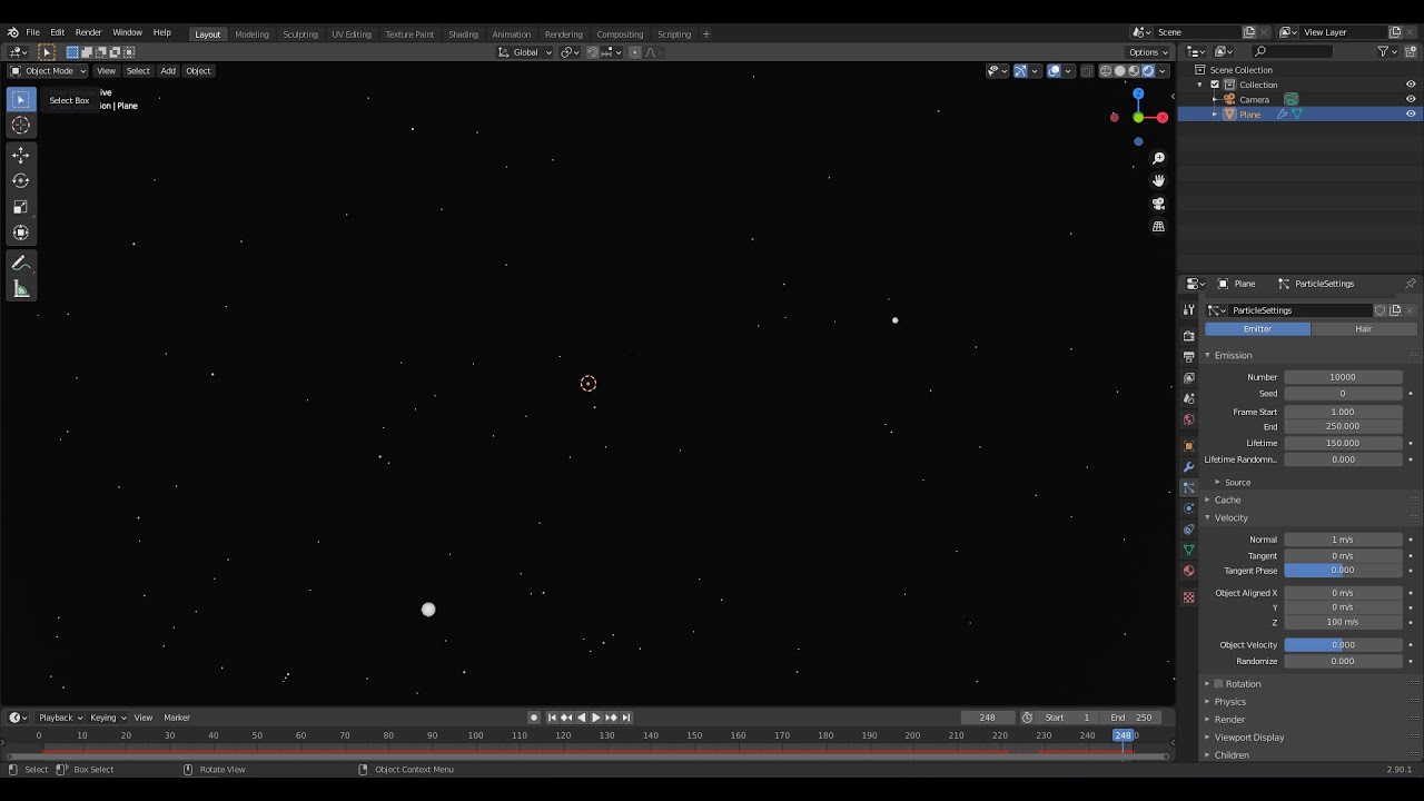 Loop animation in Stars || step by step tutorial in Blender || smart ...