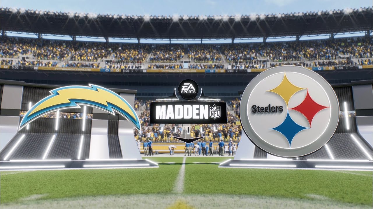 LA Chargers vs. Pittsburgh Steelers | Madden 25 | Simulation | PS5 4K ...