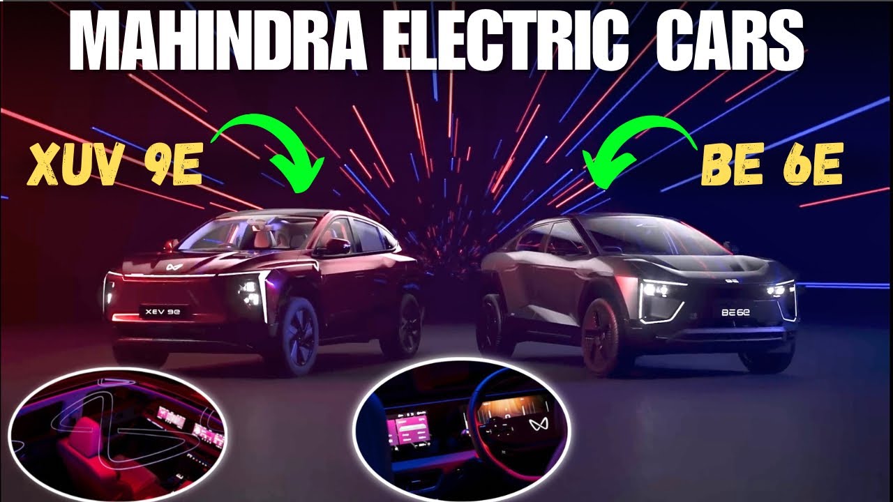 Mahindra XUV 9E & BE 6E Unveiled! | Stunning 2024 Coupe EV SUVs Full Details Revealed - YouTube