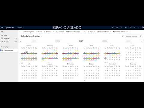 Year Calendar Control - YouTube