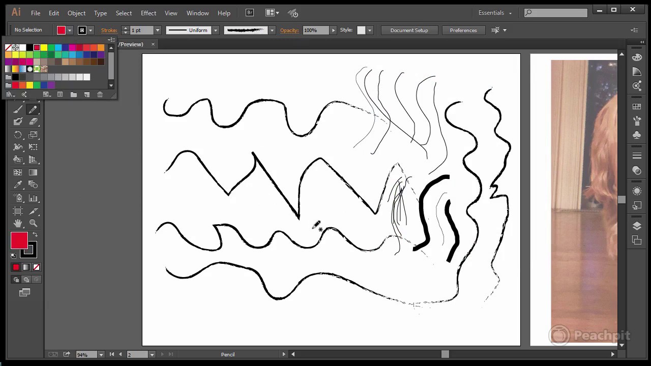 CH 13: 3 Freehand Drawing with the Pencil Tool - YouTube
