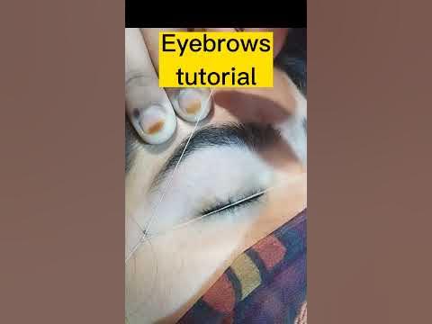 eyebrow threading tutorial for beginners part 12🧵🧵 eyebrow threading ...