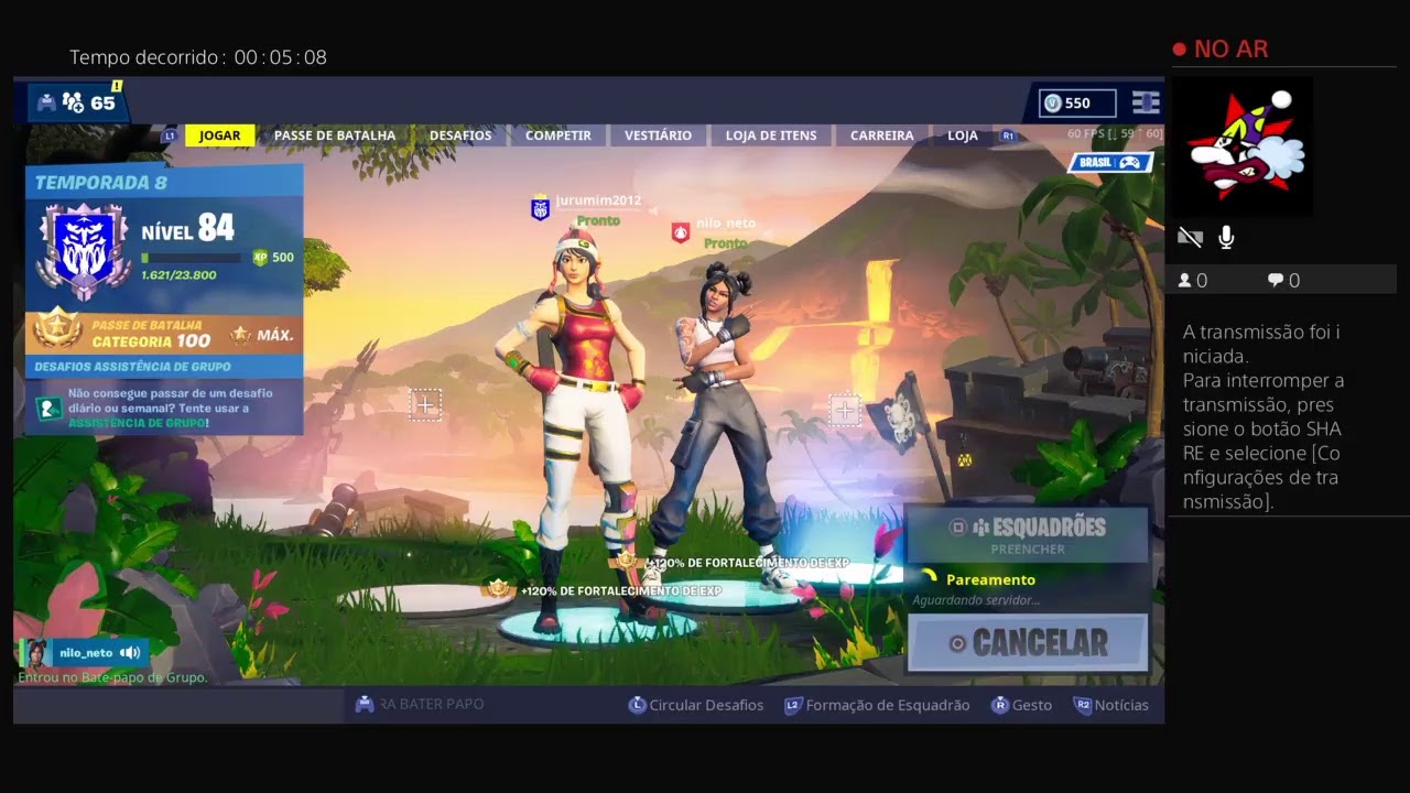Live do kayky fortnite - YouTube