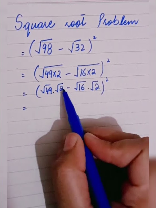 #square root problem #mathematics - YouTube