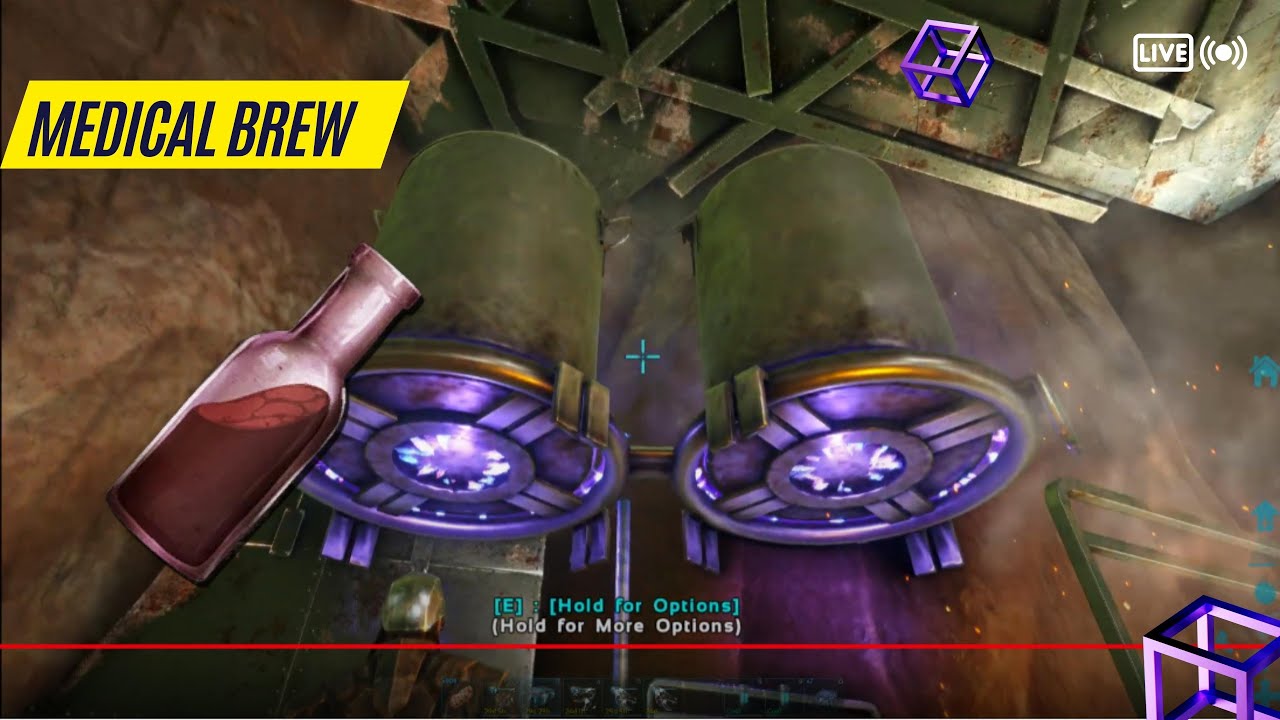 ARK Guide EP14 วิธีคราฟยาเพิ่มเลือด Medical Brew - YouTube