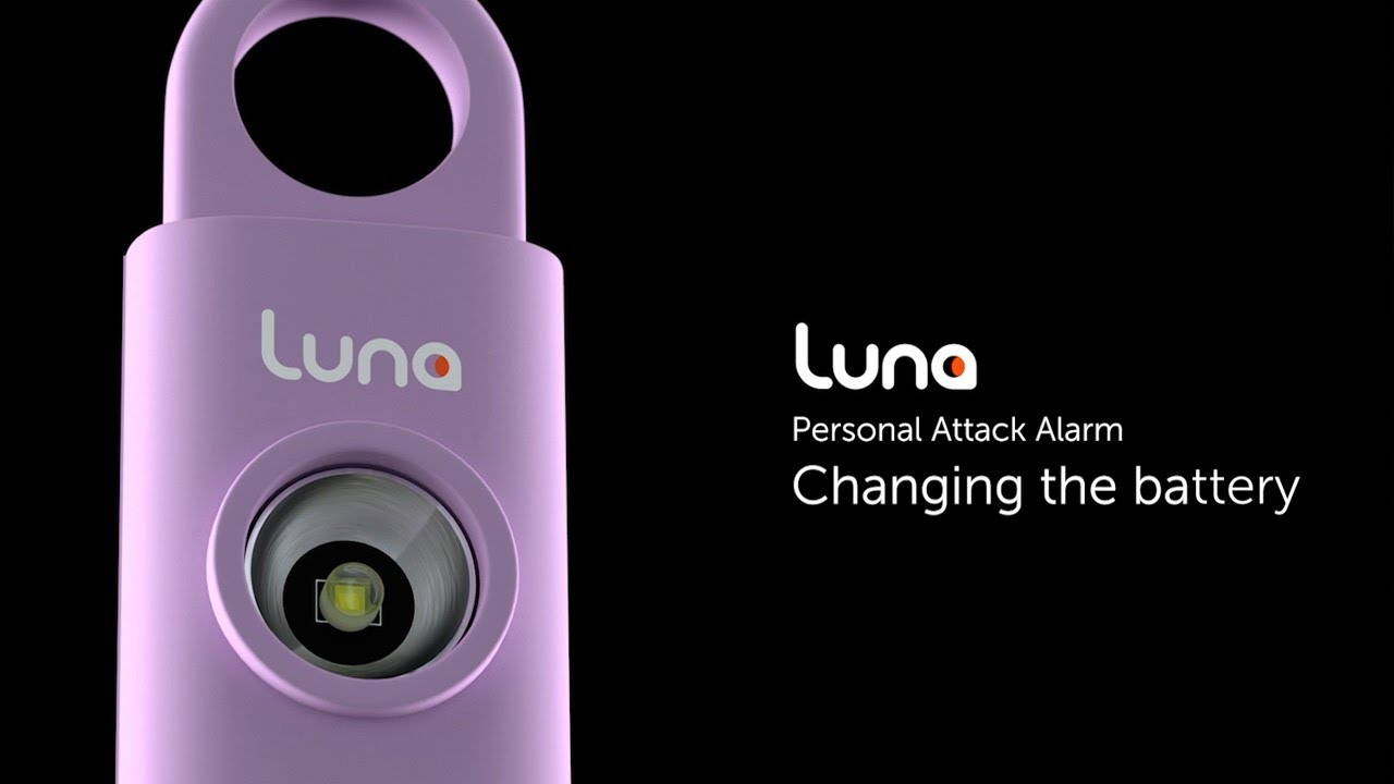 How to change the Defender Luna Personal Attack Alarm batteries - YouTube