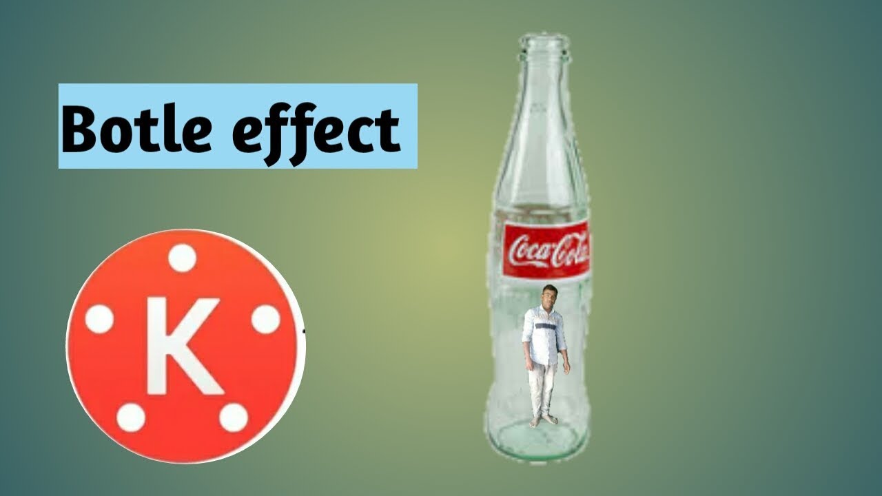 Bottle effect video editing for android app - YouTube