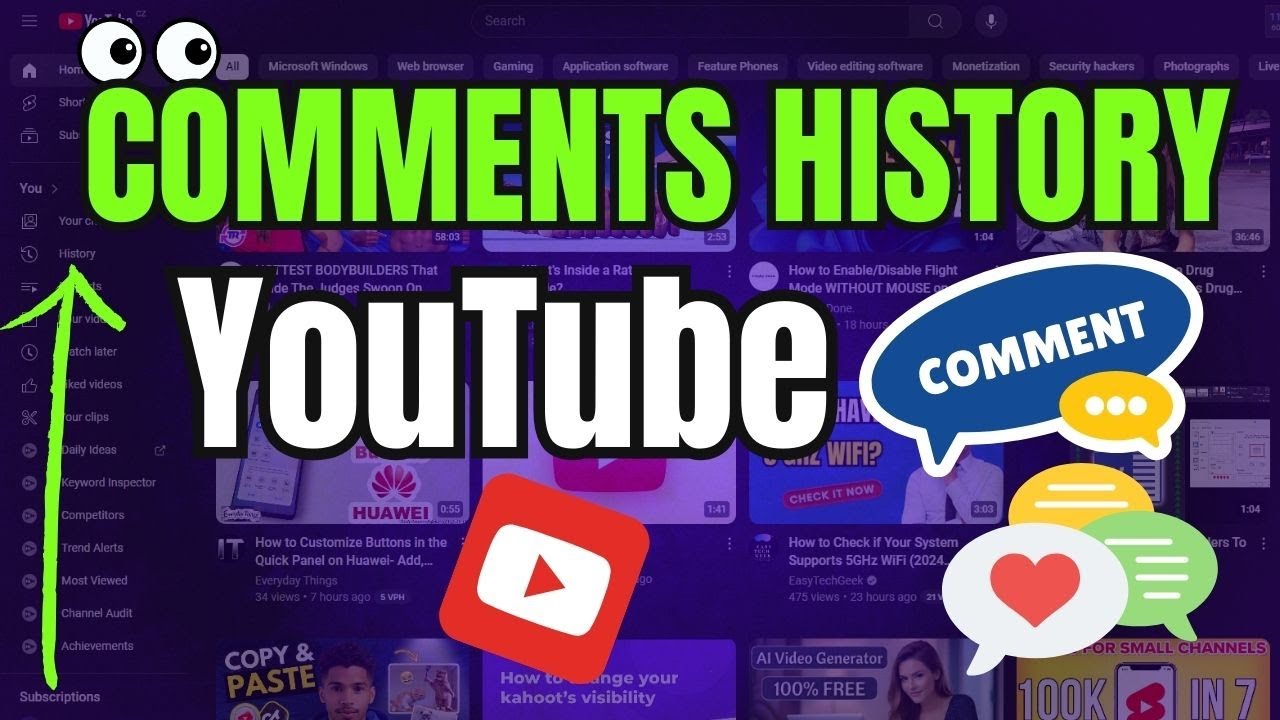 How to View Your YouTube Comment History - YouTube