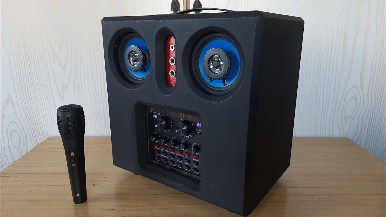 How To Create Portable Bluetooth Videoke using V8 Sound Card - YouTube
