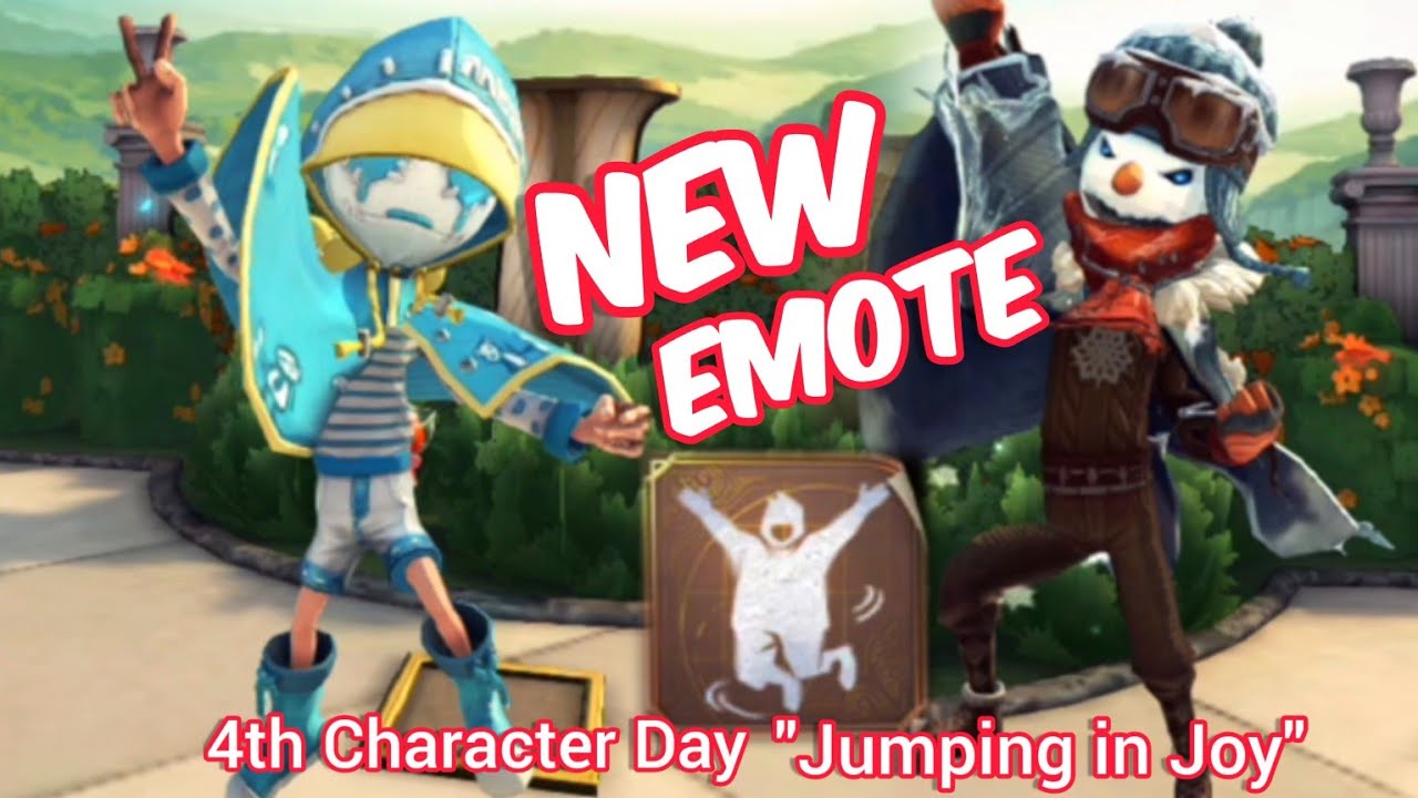 Identity V | NEW EMOTE Axe Boy "Jumping in Joy" 4th Character Day ...