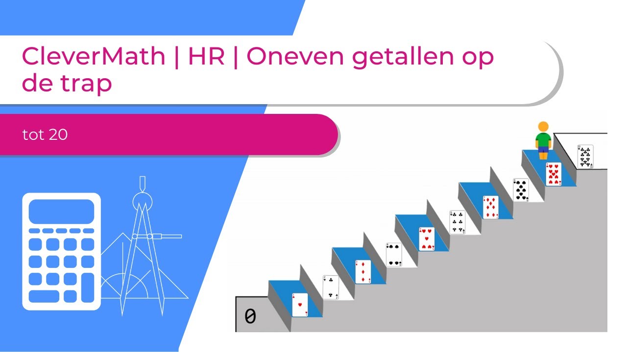 CleverMath | HR | oneven getallen op de trap tot 20 - YouTube