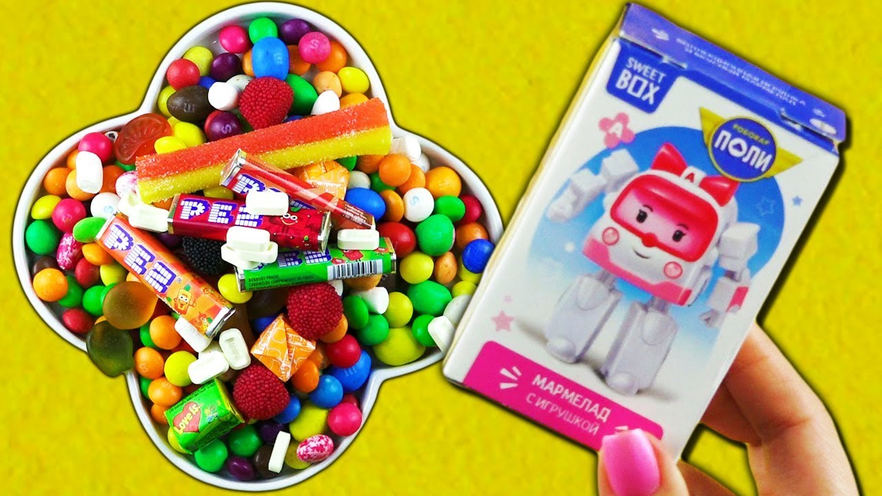 Sweet Candy Box Robokar Poli Baby Songs and Finger Family for Kids ...