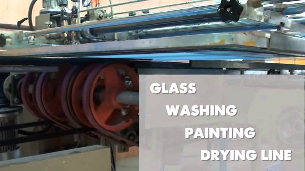 Glass Washing - Painting - Drying Line - YouTube