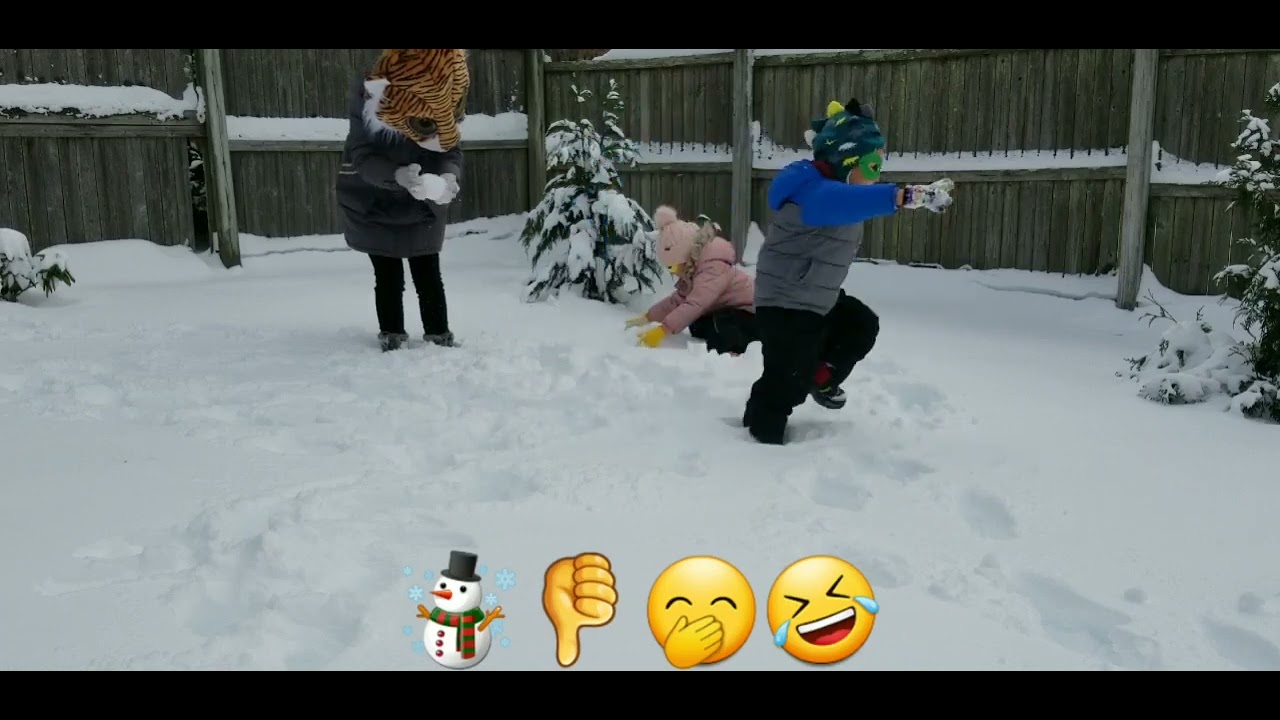 Snowman Fail. We failed to make a snowman. - YouTube