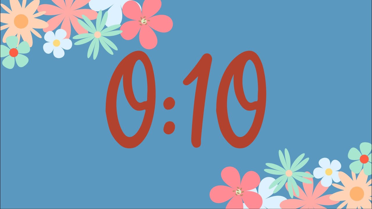 10 Second Spring Flower Classroom Timer (No Music, Fun Synth Alarm at ...