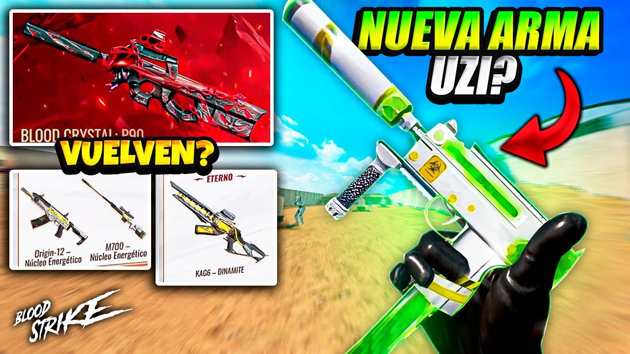 LA NUEVA ARMA UZI DE BLOOD STRIKE ES FALSA? VUELVEN LAS SKINS MAS ...