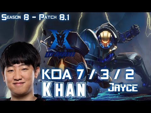 KZ Khan JAYCE vs GANGPLANK Top - Patch 8.1 KR Ranked - YouTube