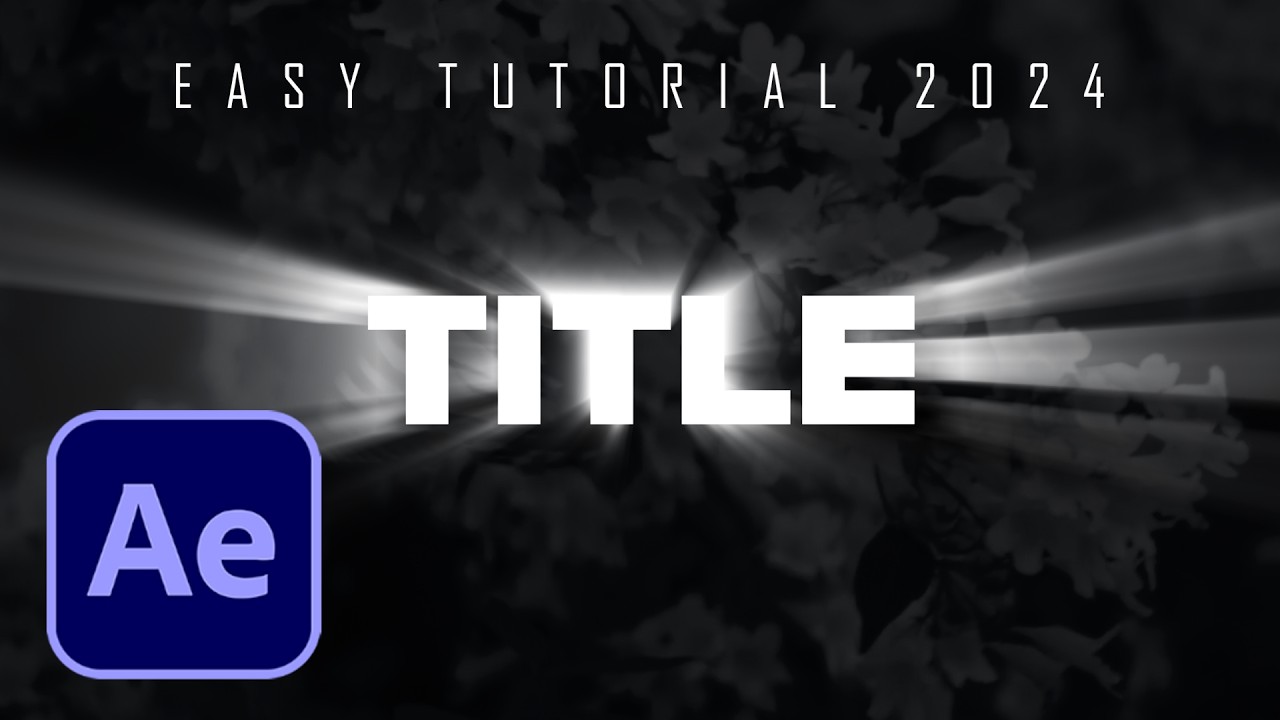 Create A Shining Text Glow Effect In AFTER EFFECTS | 2026 Tutorial ...