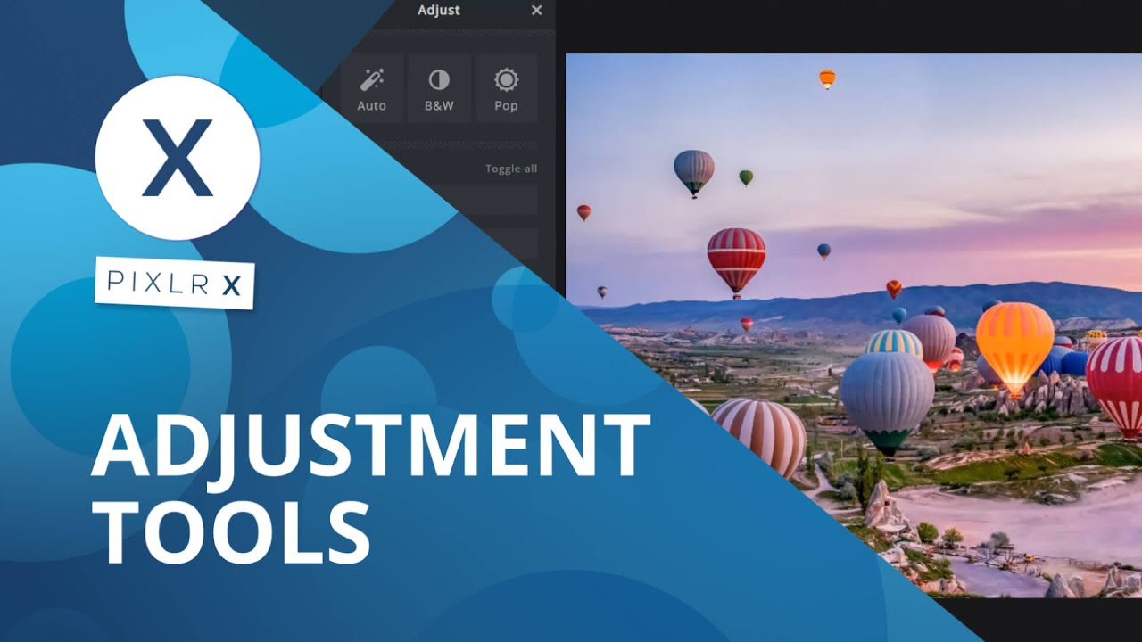 Pixlr X - The Adjust & Filter Tool. - YouTube