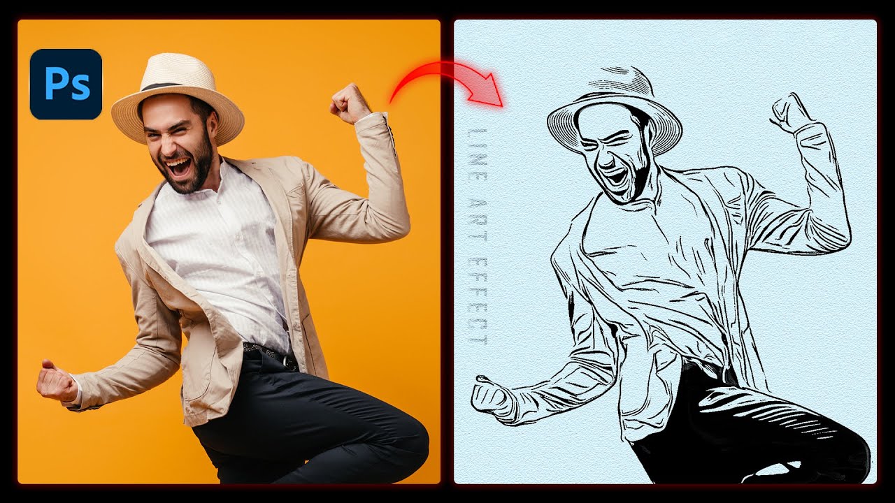 Convert an Image to a Line Art Effect in Three Easy Steps I Photoshop ...